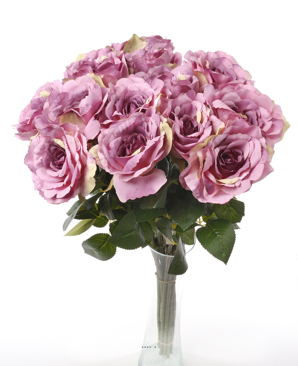 Rose Maya artificielle H 74 cm Tete superbe, 3 feuilles du site ...