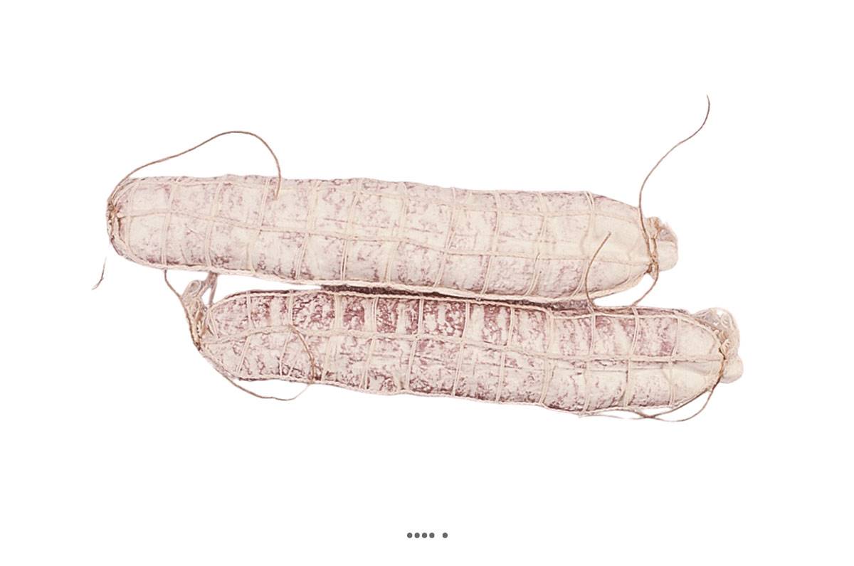 Saucisson artisanal en filet blanc X 2 Plastique soufflé L 250x50 mm