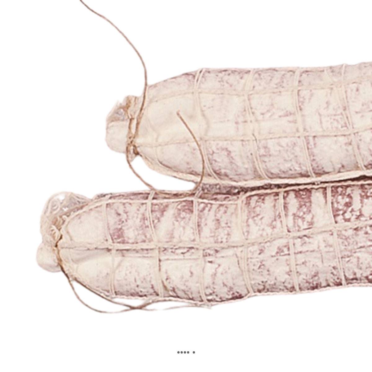 Saucisson artisanal en filet blanc X 2 Plastique soufflé L 250x50 mm